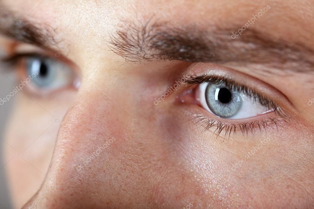 Man Eyes Close Up
