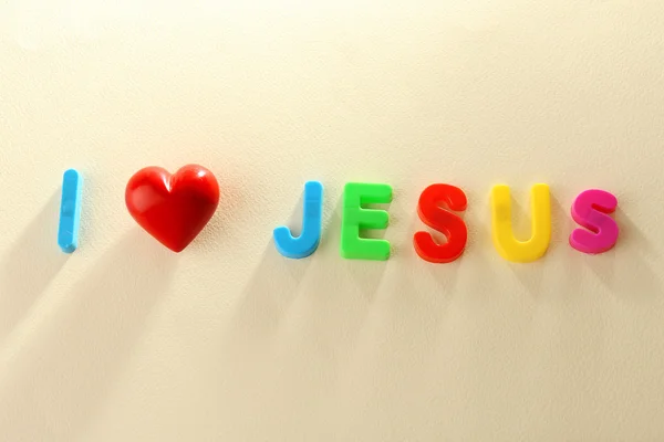 I LOVE JESUS sign Stock Photo by ©belchonock 80825408