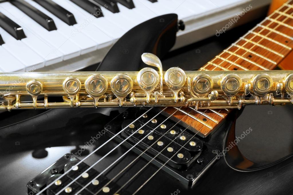 Musical instruments, closeup Stock Photo by ©belchonock 82105040