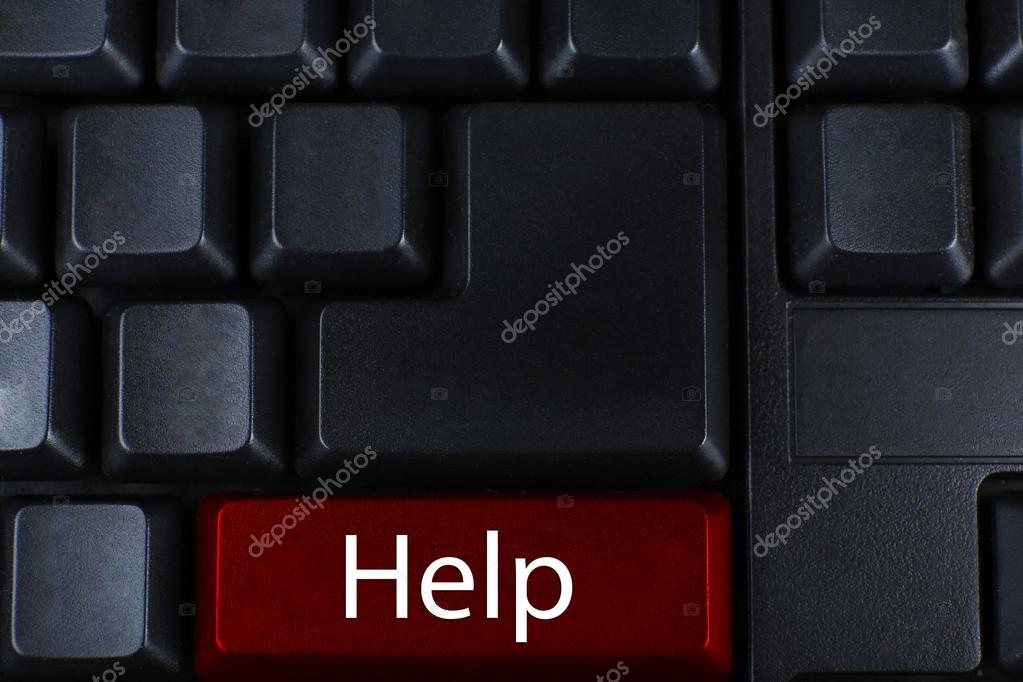 Help keyboard button — Stock Photo © belchonock #82346208