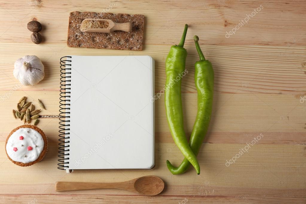 Open recipe book Stock Photo by ©belchonock 82518300