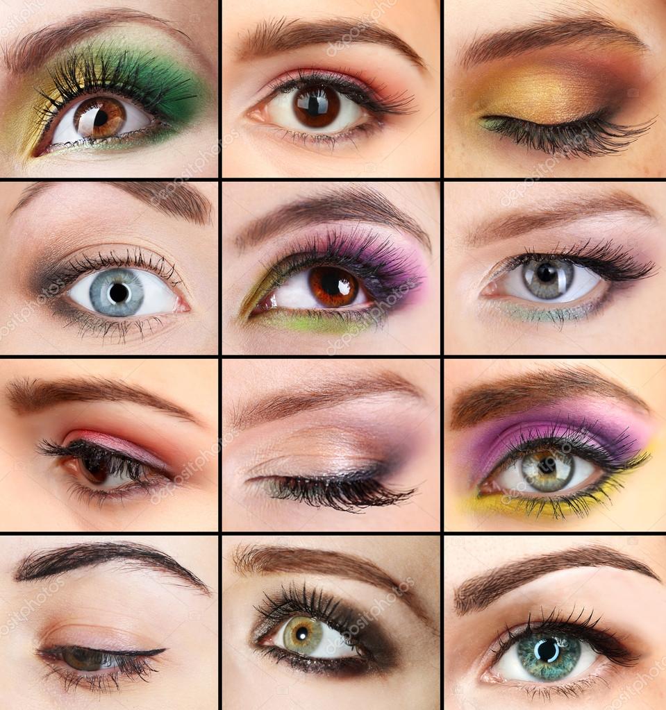 Collage with female eyes Stock Photo by ©belchonock 84412494