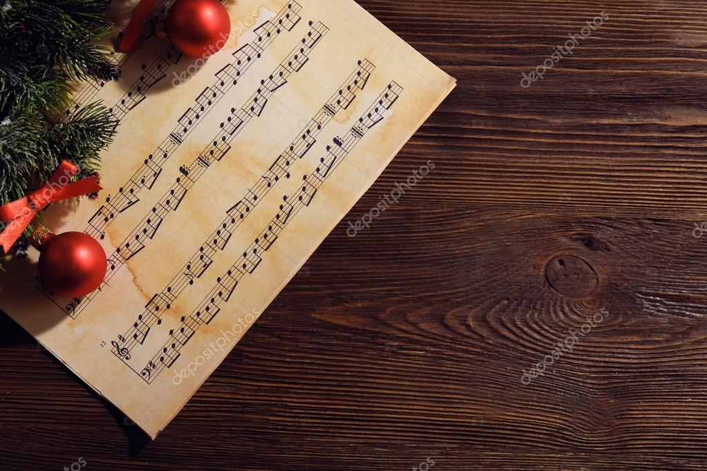 Christmas Sheet Music Background
