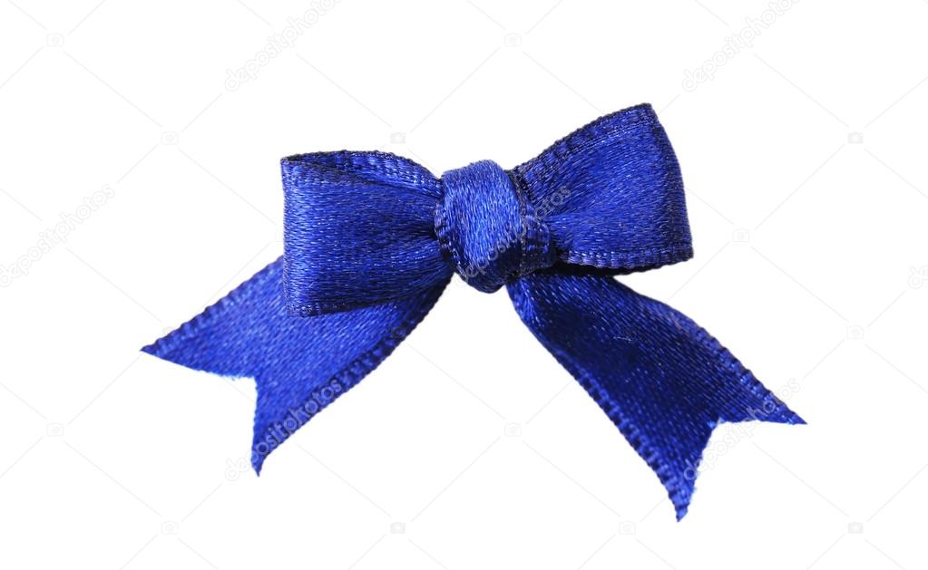 Dark blue ribbon bow — Stock Photo © belchonock #87144700