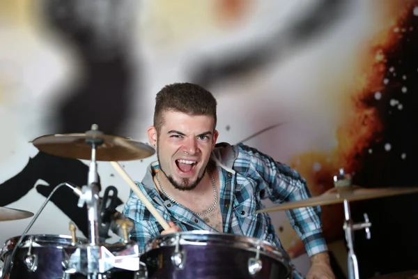 Playing drums Stock Photo by ©cookelma 9708185