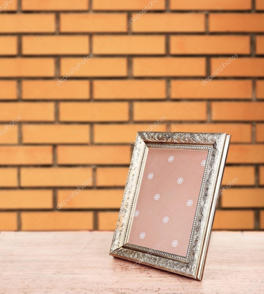 Old empty frame standing — Stock Photo © belchonock #88156982