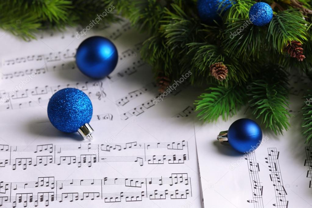 Christmas Sheet Music Background
