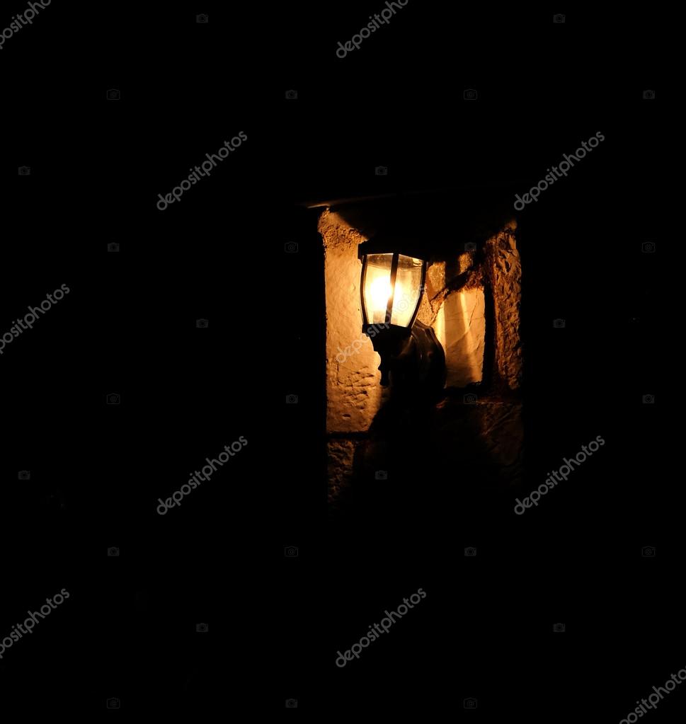 Dark background of a lantern Stock Photo by ©belchonock 90441006