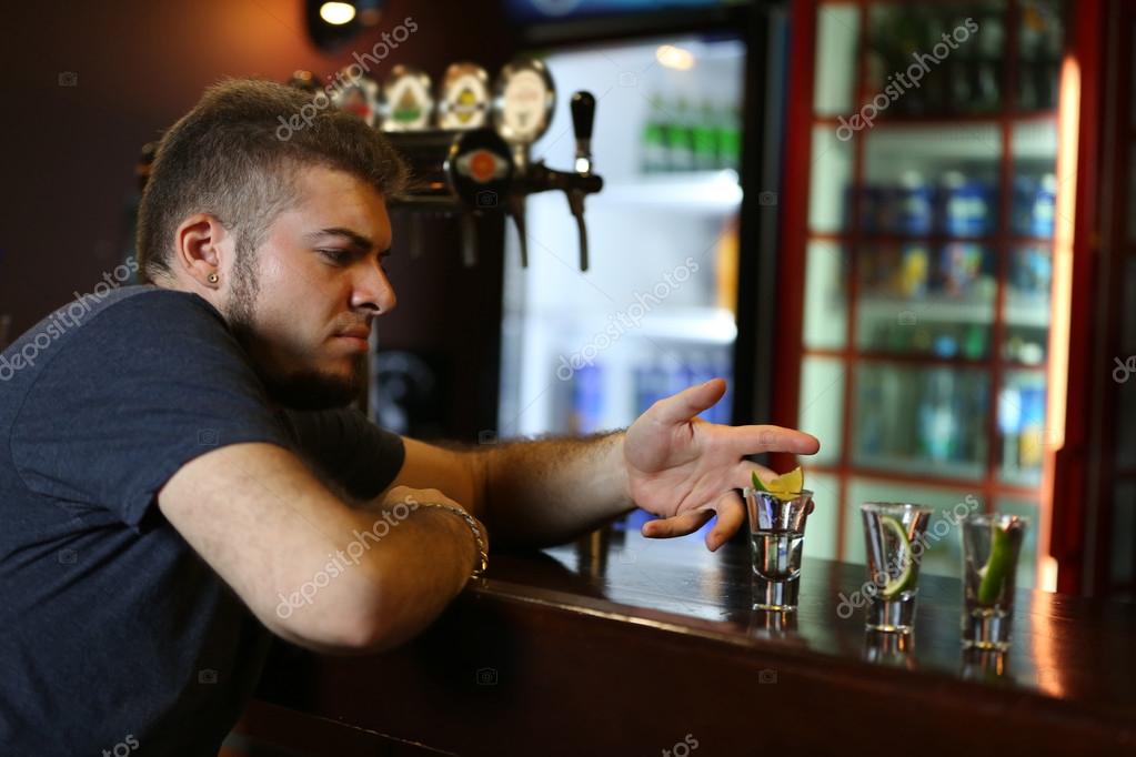 Drunk Guy At Bar