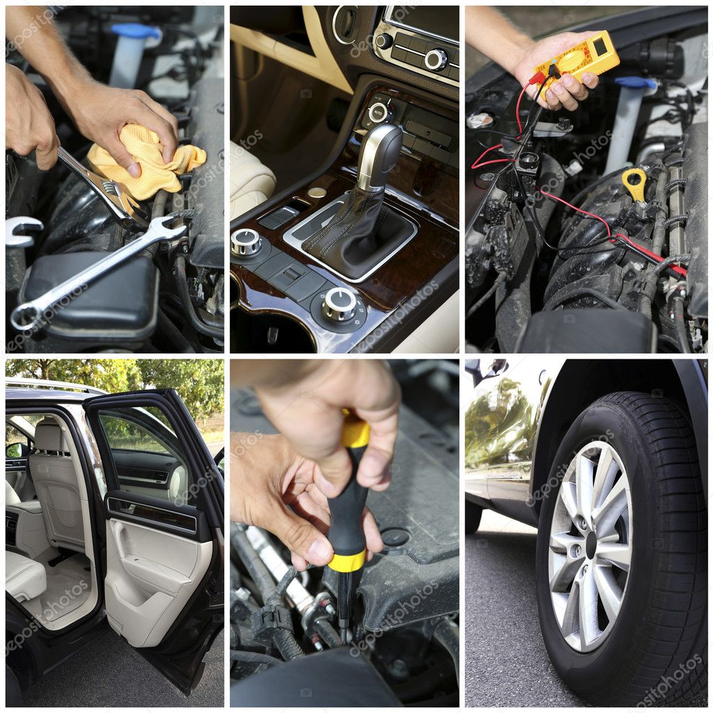 Repairing car in details — Stock Photo © belchonock #93108048
