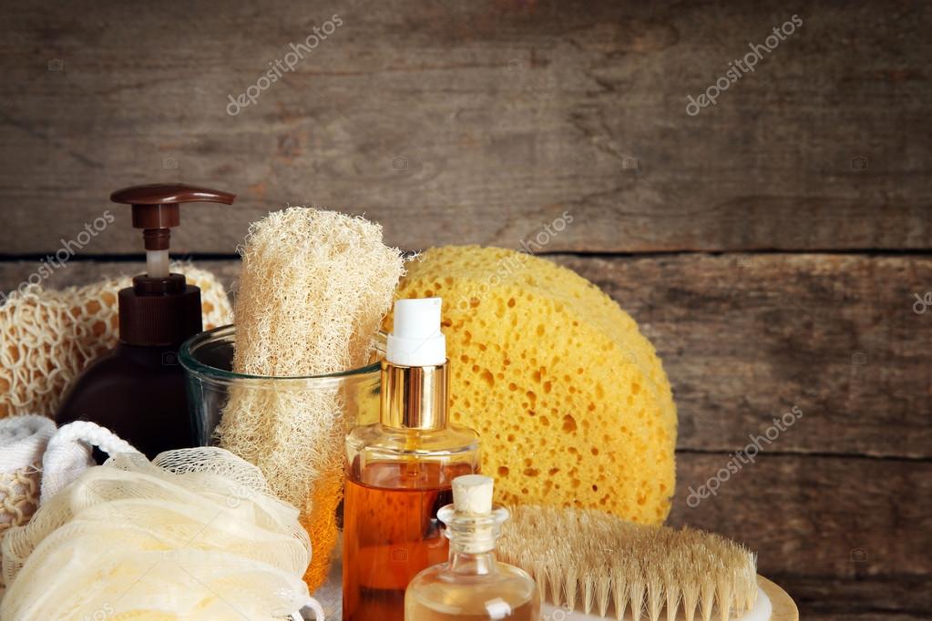 Natural bath tools Stock Photo by ©belchonock 93795068