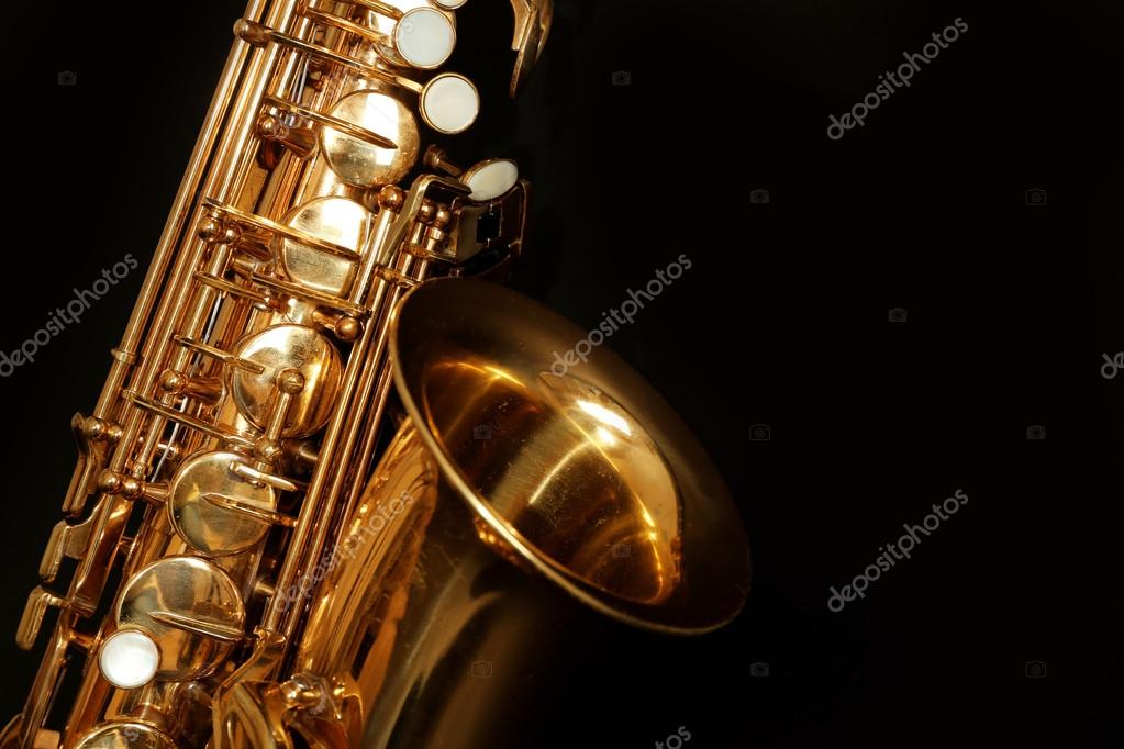 Beautiful golden saxophone Stock Photo by ©belchonock 93801918