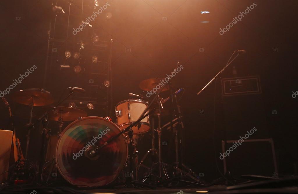 Prepared concert stage — Stock Photo © belchonock #95435338