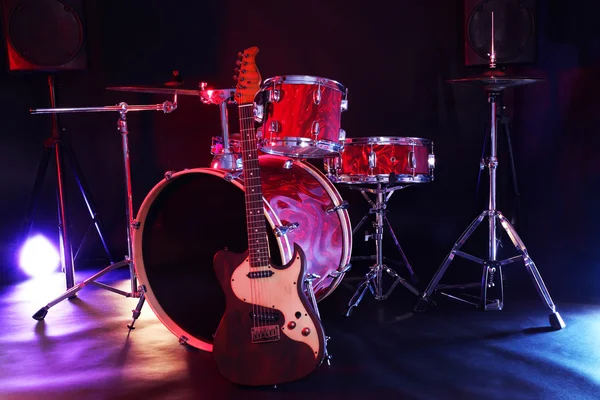 Musical instruments on stage - Stock Image - Everypixel