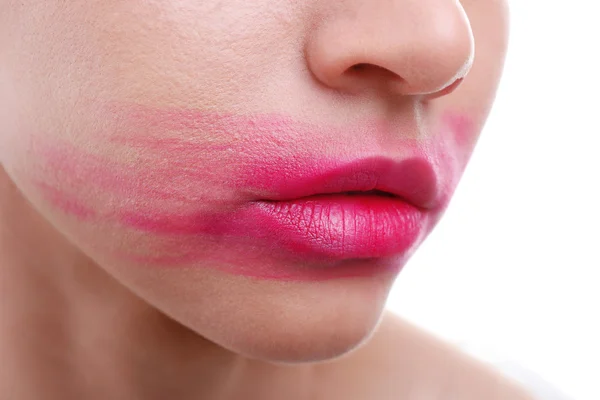 Smeared lipstick Stock Photos, Royalty Free Smeared lipstick Images ...