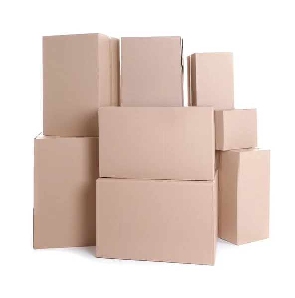 top down view of open empty cardboard box — Stock Photo © Raysay #22501665