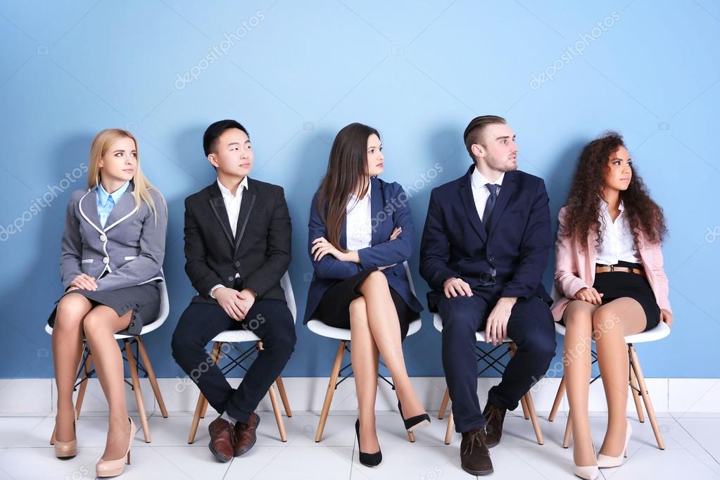 People Sitting Facing Left