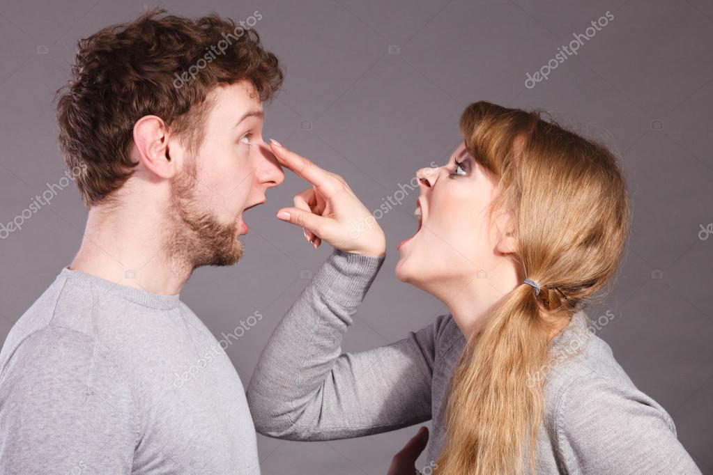 Woman Yelling At Man