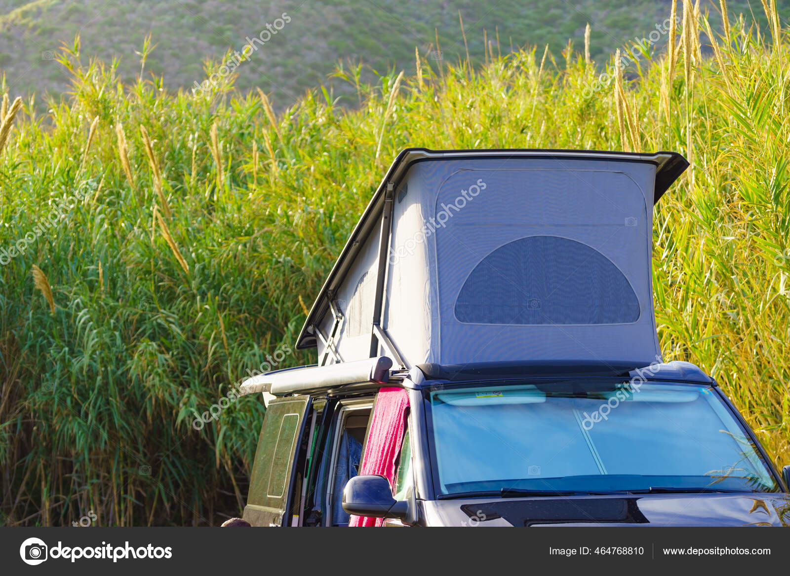 Camper Van Roof Top Tent Camping Mediterranean Coast Holidays Travel ...