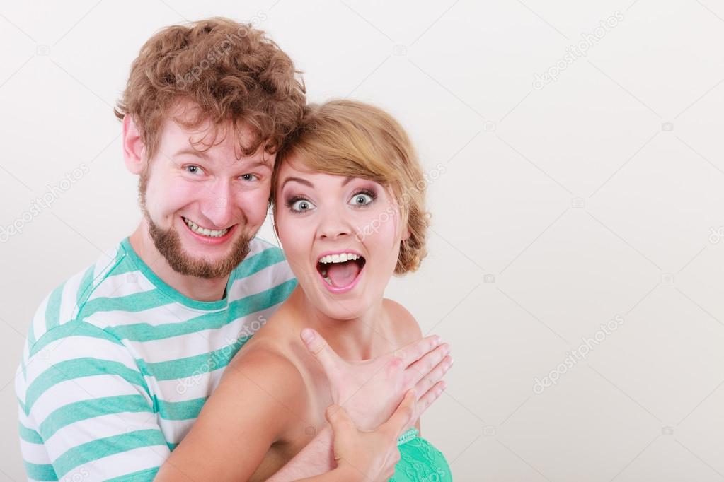 Funny young couple with silly faces Stock Photo by ©Anetlanda 81714352