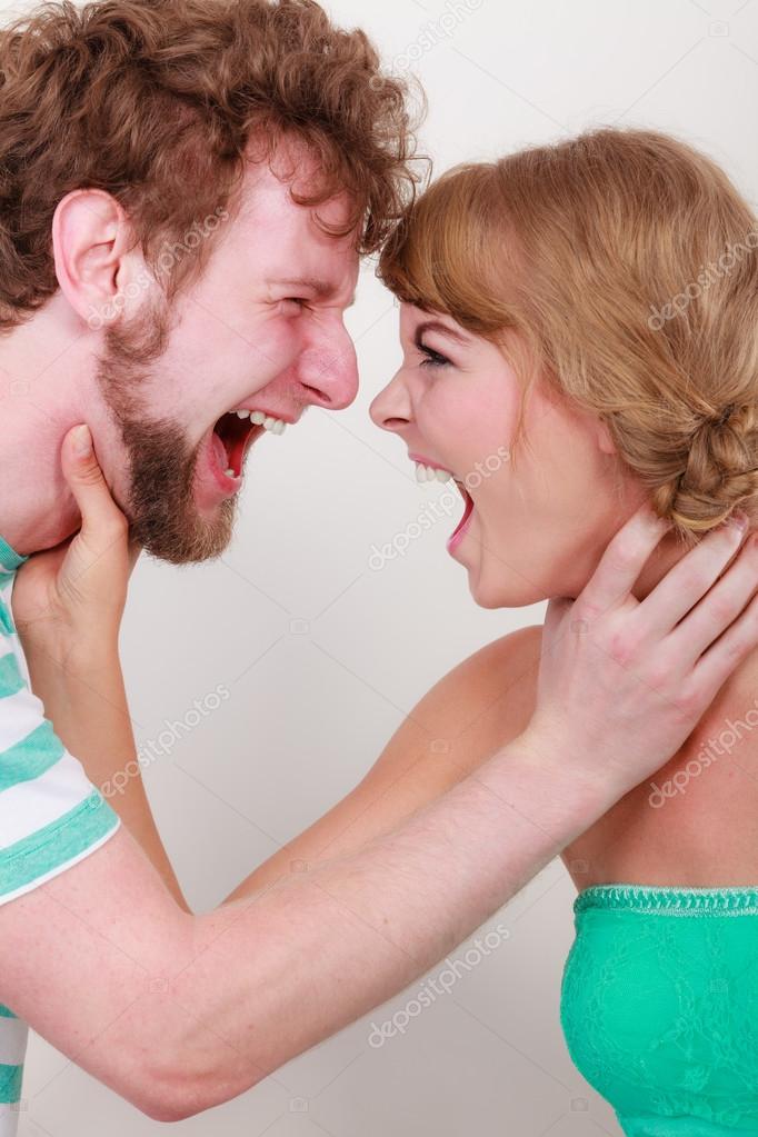 Angry woman and man yelling at each other. Stock Photo by ©Anetlanda 94986080
