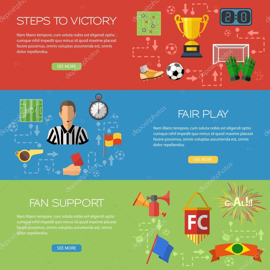 Soccer Banners Stock Vector by ©TAlexey 79016864