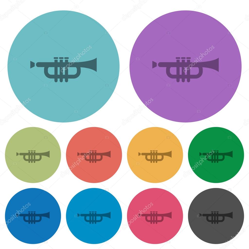 Color trumpet flat icons Stock Vector by ©renegadehomie 102473546
