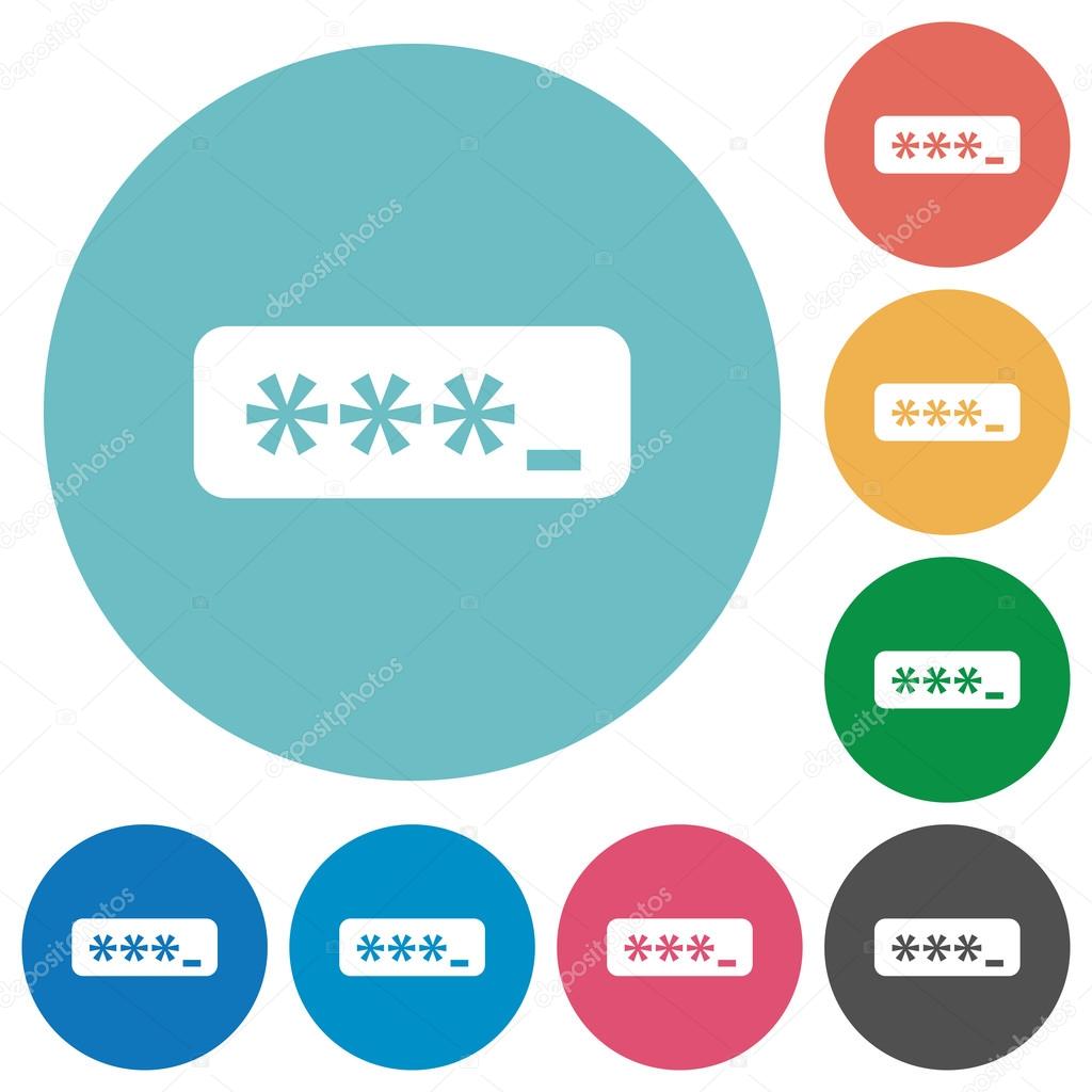 Flat typing password icons Stock Vector Image by ©renegadehomie #102816750