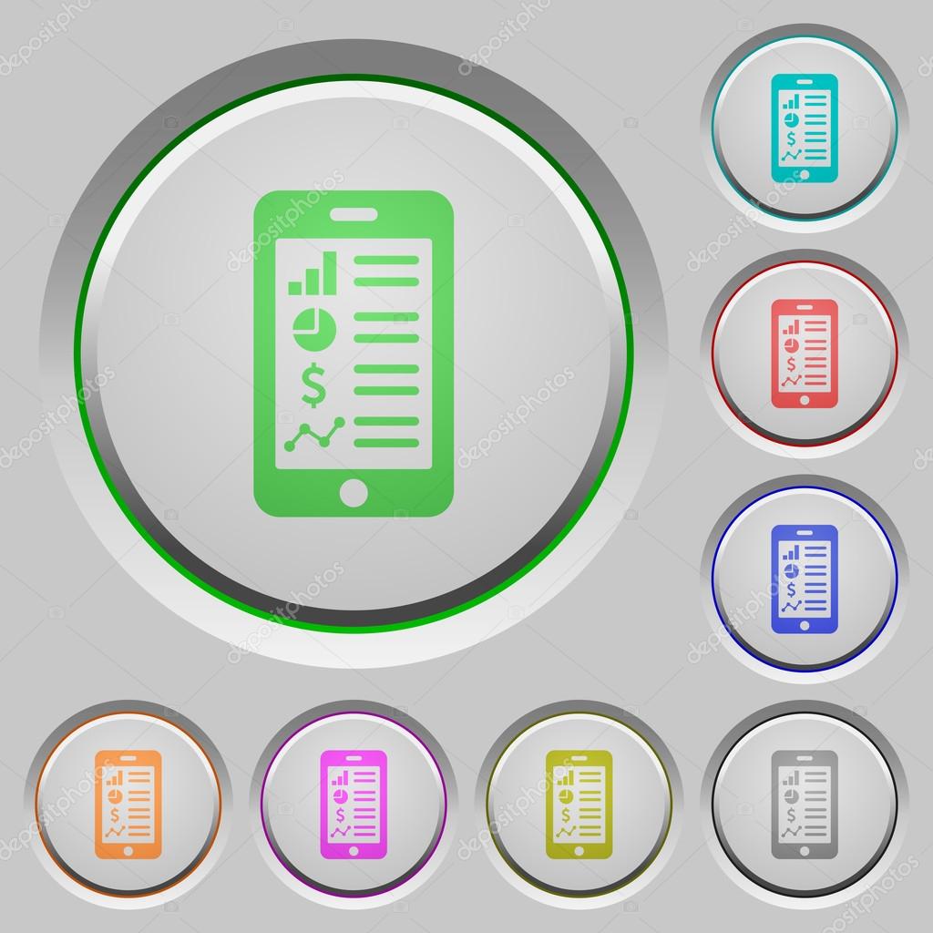 Mobile application push buttons Stock Vector by ©renegadehomie 104101984