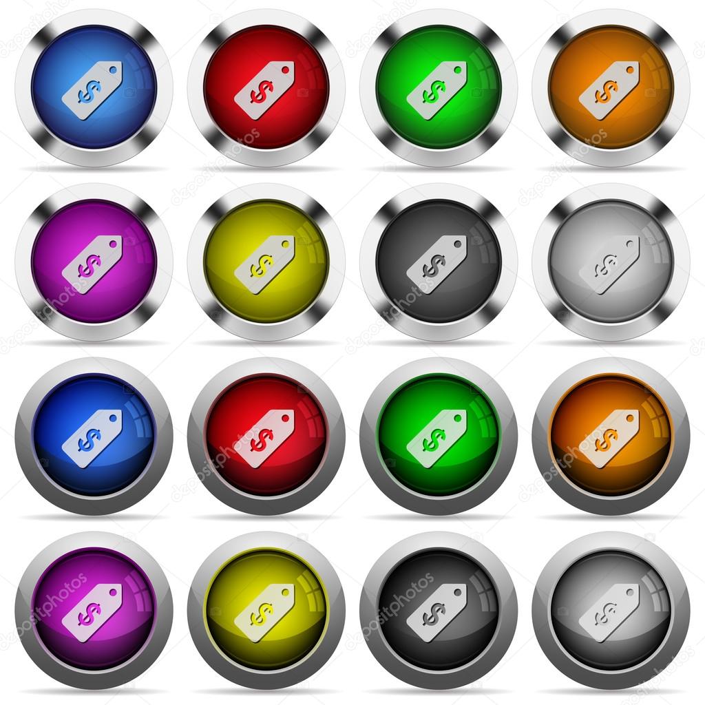 Dollar price label button set Stock Vector by ©renegadehomie 106568180