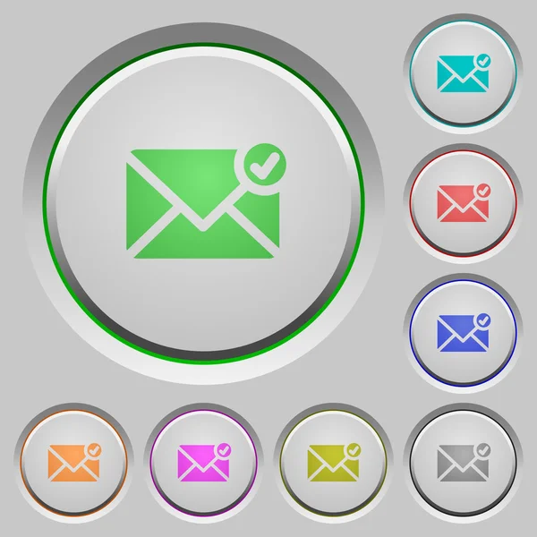 Mail attachment push buttons Stock Vector by ©renegadehomie 142157730