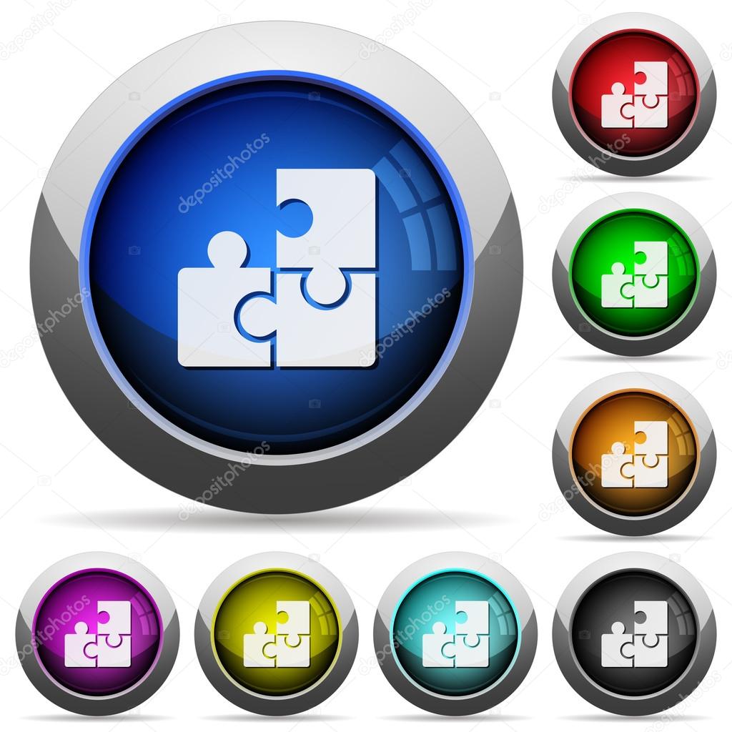 Puzzle button set — Stock Vector © renegadehomie #111233698