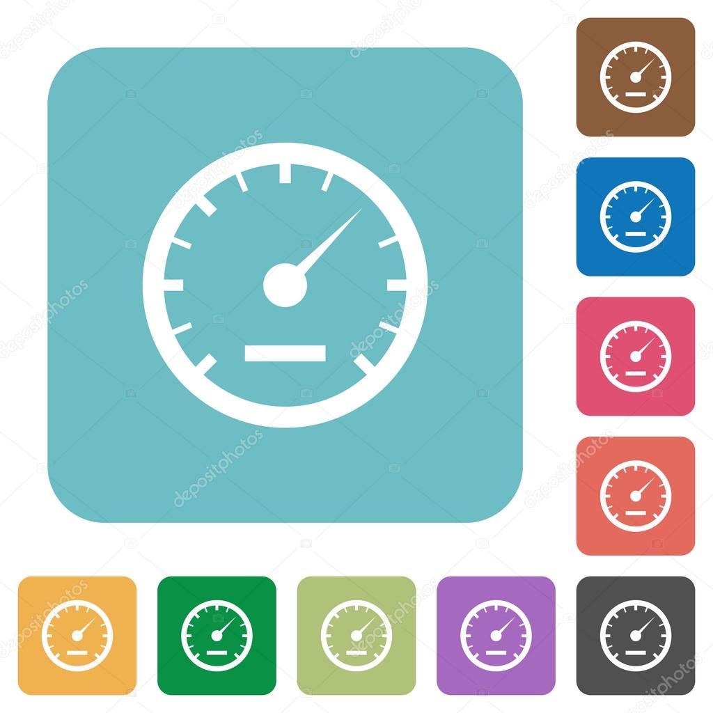 Flat speedometer icons Stock Vector Image by ©renegadehomie #113362090