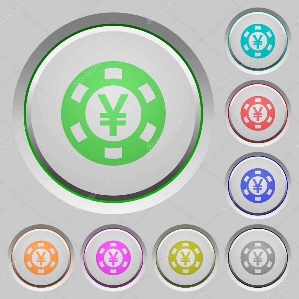 Yen casino chip push buttons Stock Vector Image by ©renegadehomie ... Yen casino chip push buttons Stock Vector Image by ©renegadehomie ...