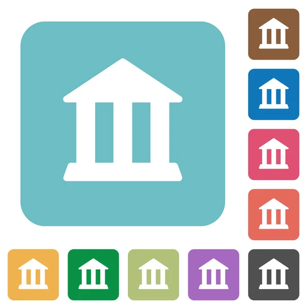 Octagon Shaped Banking Sanction Sign Outline White Flat Icons Color ...