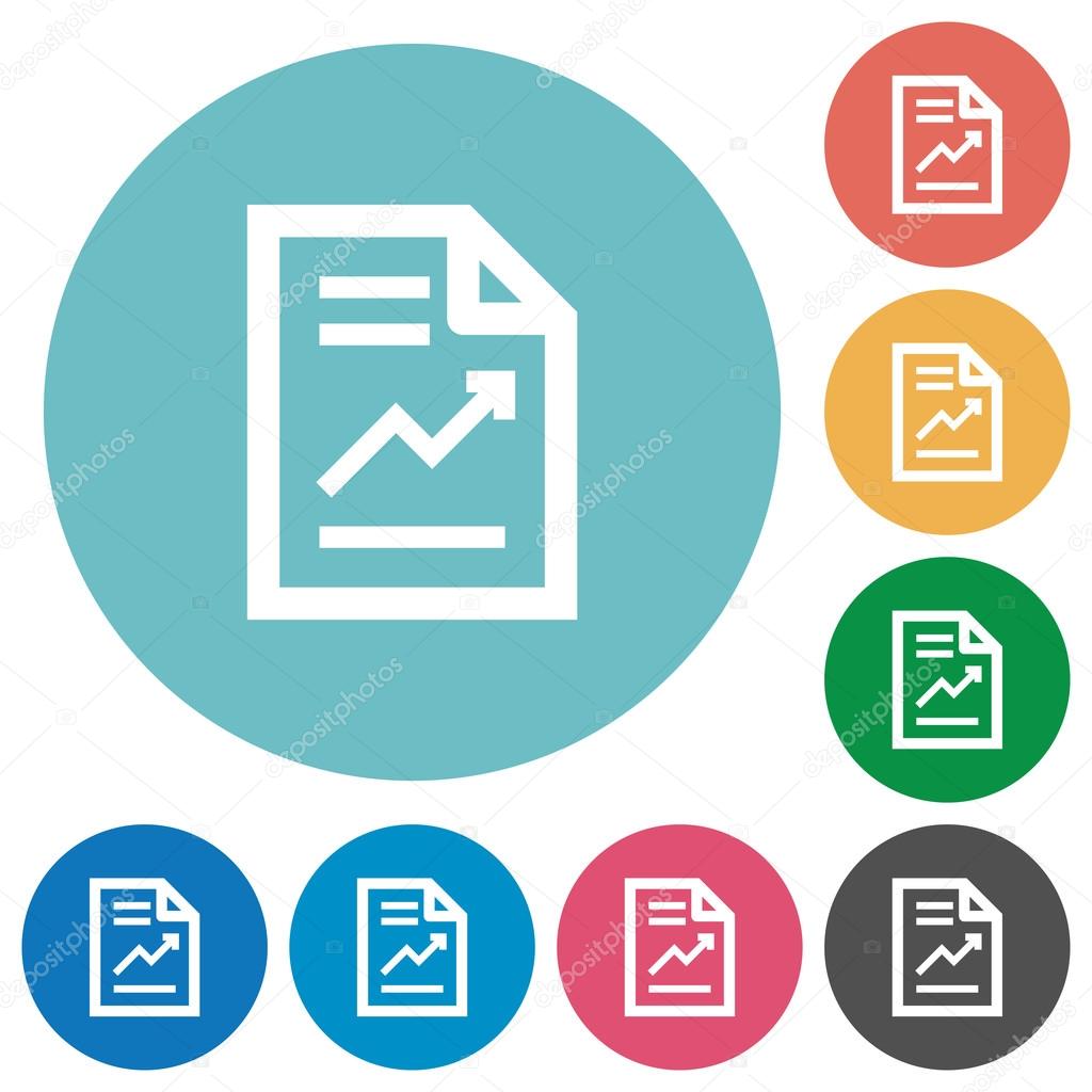 Flat report icons Stock Vector by ©renegadehomie 115271884