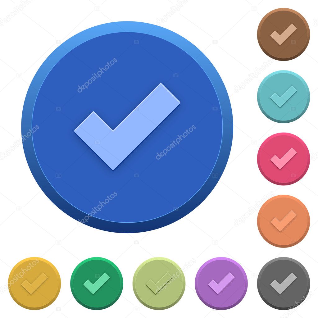 Embossed ok buttons Stock Vector Image by ©renegadehomie #116111582