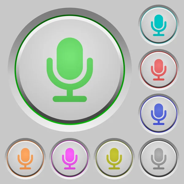 Color microphone square buttons Stock Vector by ©renegadehomie 122162578