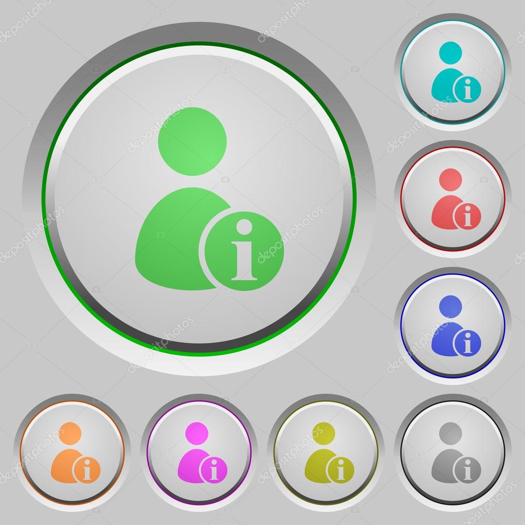 User account information push buttons Stock Vector Image by ...