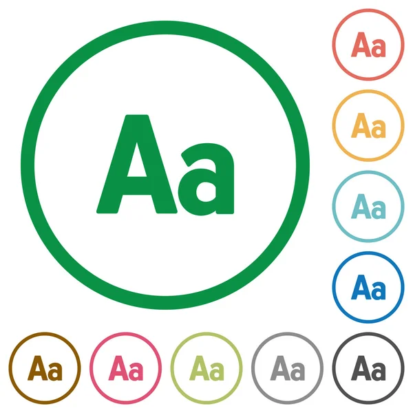 Decrease font size rounded square flat icons Stock Vector by ...