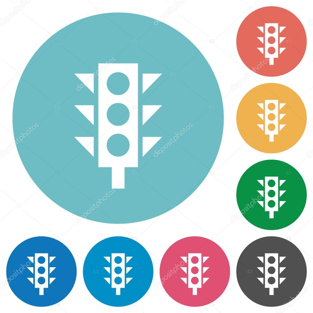 Flat traffic light icons Stock Vector Image by ©renegadehomie #119542798