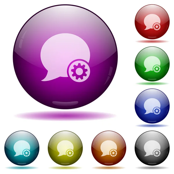 Comment glass sphere buttons Stock Vector by ©renegadehomie 107031424