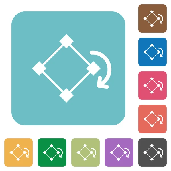 Rotate Element Vivid Colored Flat Icons Curved Borders White Background ...