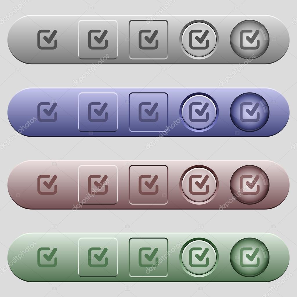 Checkmark icons on menu bars Stock Vector Image by ©renegadehomie ...