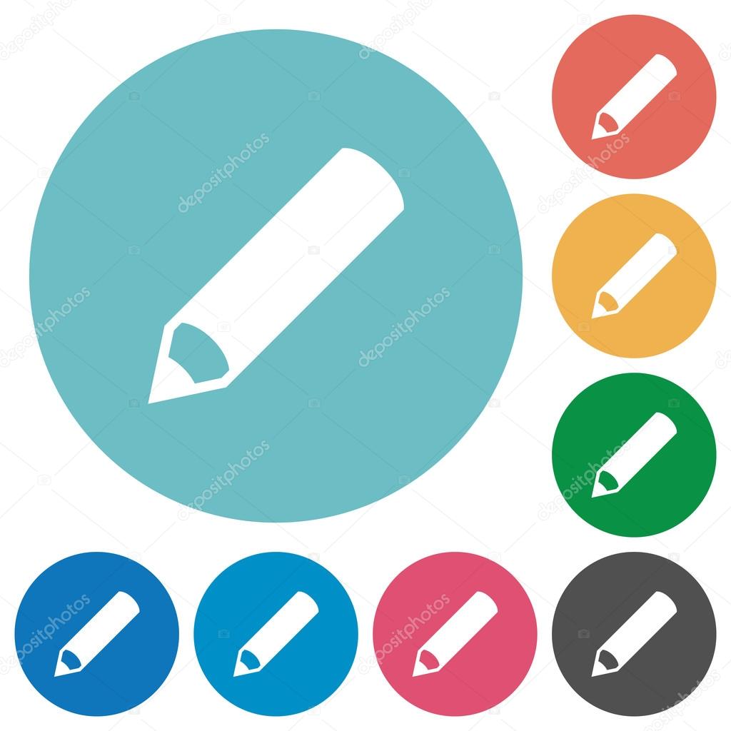 Flat pencil icons Stock Vector Image by ©renegadehomie #124479620