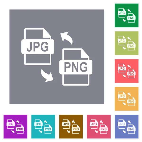 Png Jpg File Conversion Simple Icons Color Rounded Square Frames Stock ...