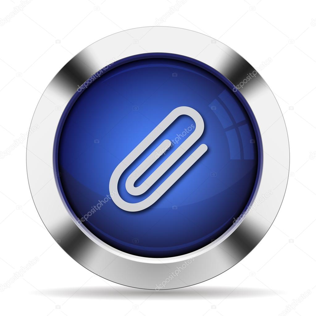 Attachment button Stock Vector Image by ©renegadehomie #86461926