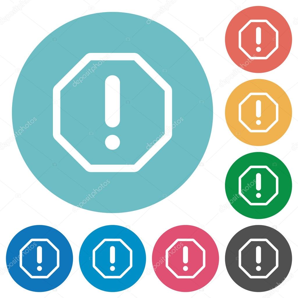 Flat error icons Stock Vector by ©renegadehomie 91057806