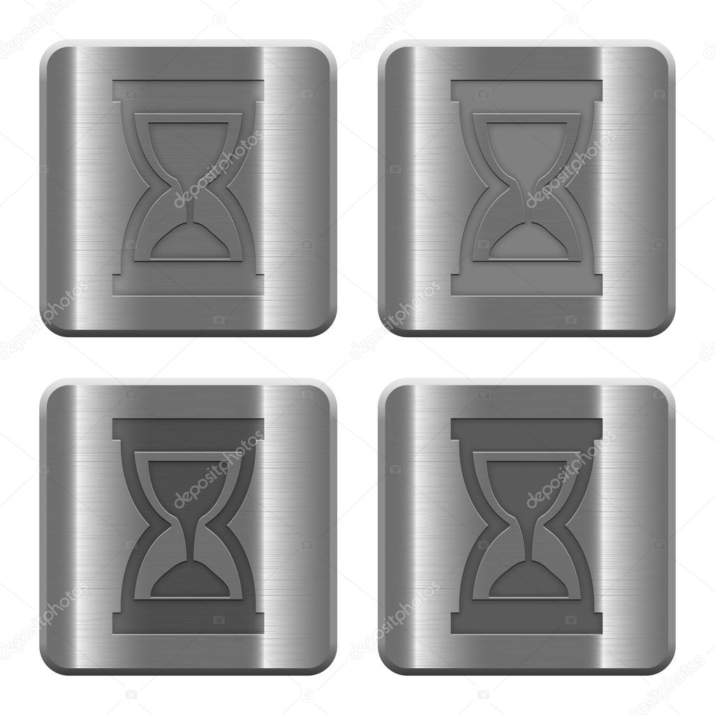 Metal hourglass buttons Stock Vector Image by ©renegadehomie #91913548