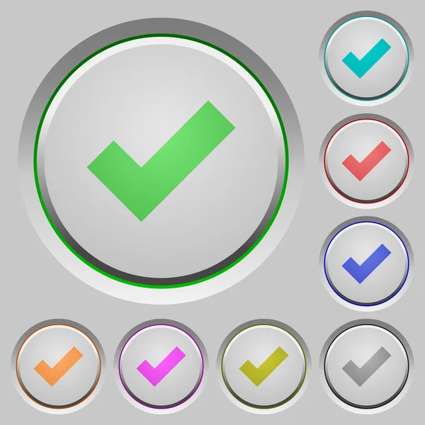 Ok color glass buttons Stock Vector by ©renegadehomie 184916720